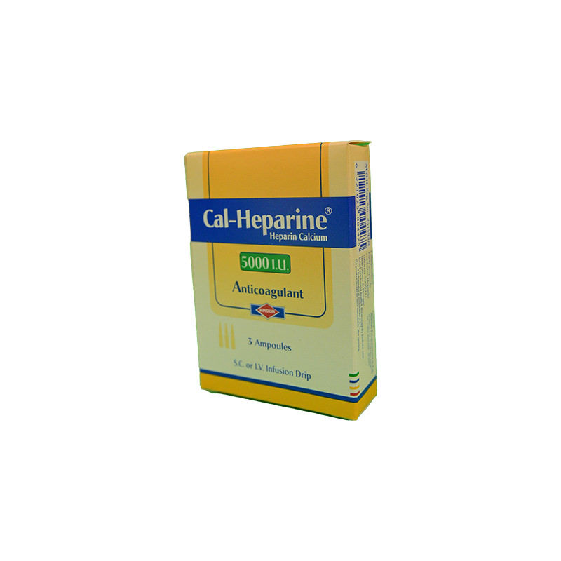 CAL-HEPARINE 5000 I.U 3 AMPOULES | Abdin Pharmacies